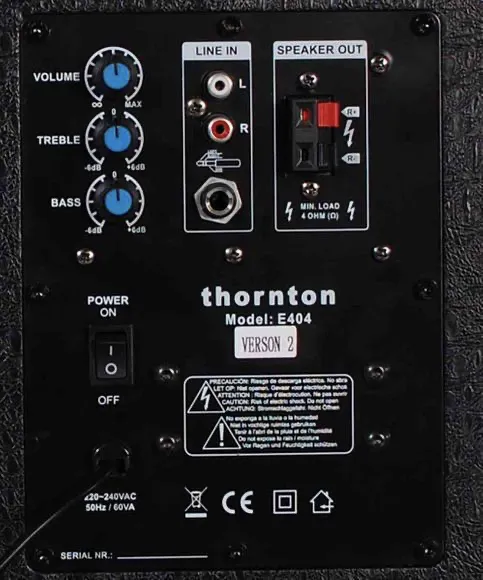 Thornton E404 v2 active studio monitors (pair) - Thornton Audio Equipment